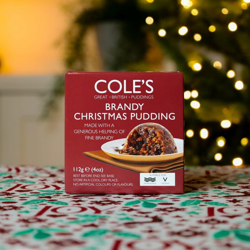 Cole's Traditional Brandy Christmas Pudding 24 x 112g