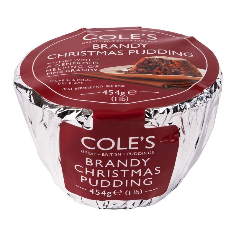 Cole's Traditional Brandy Christmas Pudding 6 x 454g
